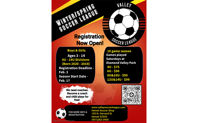 Valley Soccer League > Home